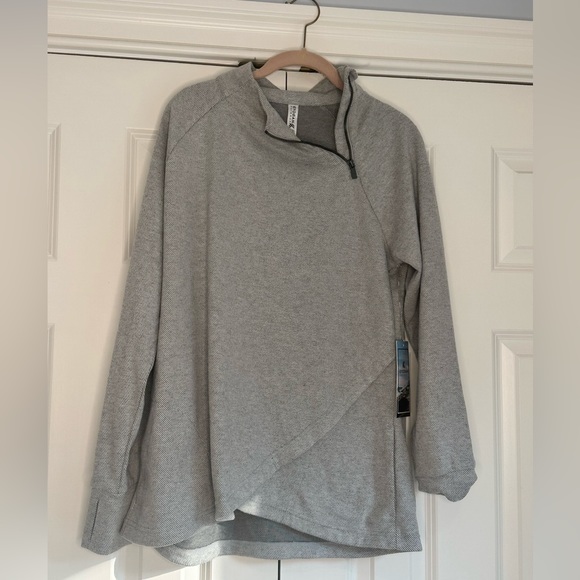 Kyodan | Sweaters | Cozy And Comfy Kyodan Grey Womens Asymmetrical ...